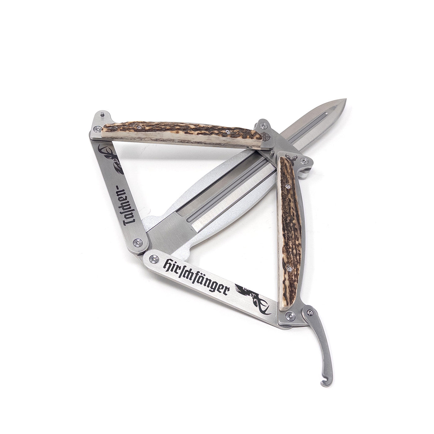 Jörg Sprave's "Deer Catcher" - Folding Hirschfänger Pantographic Knife ...