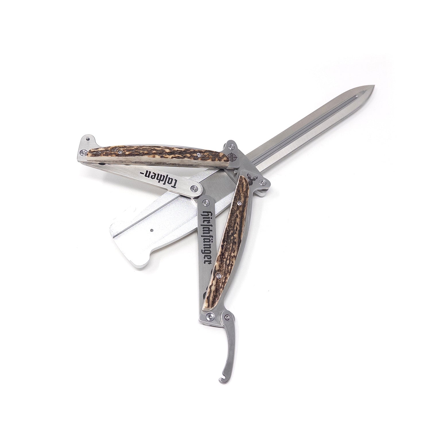 Jörg Sprave's "Deer Catcher" - Folding Hirschfänger Pantographic Knife ...